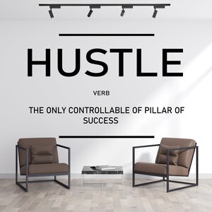 Hustle Wall Decal Motivation Quotes Decal Office Wall Sticker Office ...