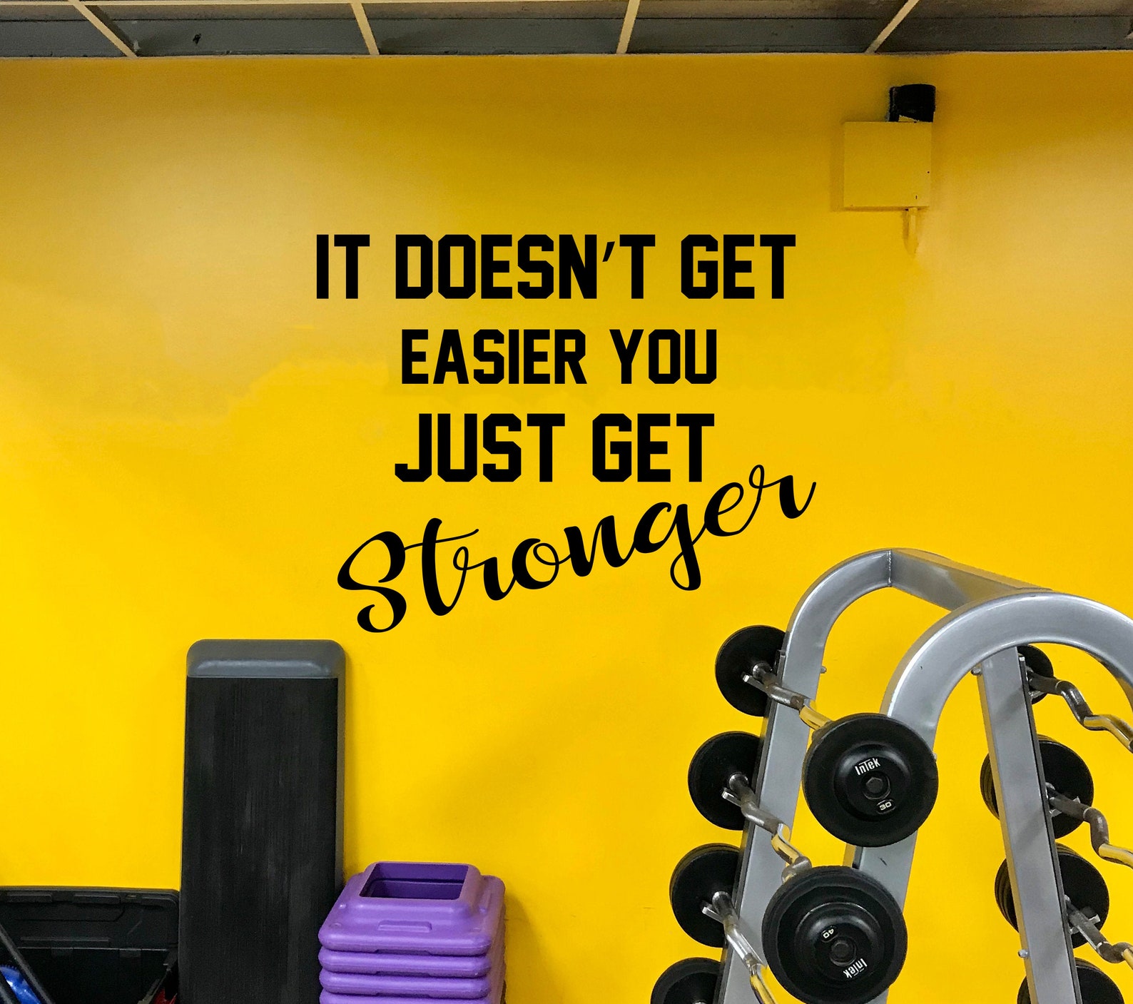 Gym Wall Decalgym Wall Artfitness Wall Quotescrossfit Wall Etsy
