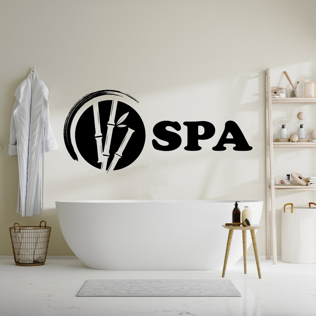 Bamboo Spa Decal,spa Salon Wall Decal,spa Quotes Decal,beauty Spa Wall ...