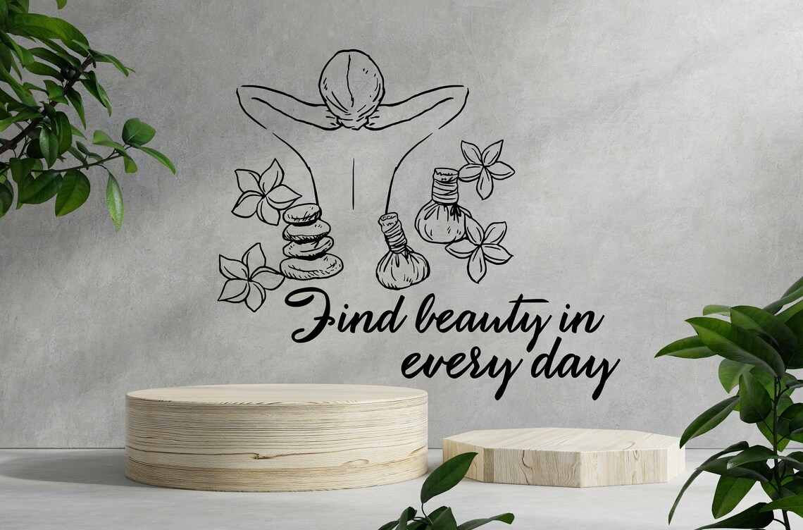 Spa Quotes Wall Decals Spa Therapy Beauty Decal Vinyl Sticker | Etsy