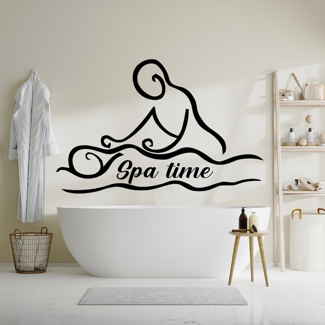 Spa Time Wall Decal,spa Salon Wall Decal,spa Quotes Decal,beauty Spa ...
