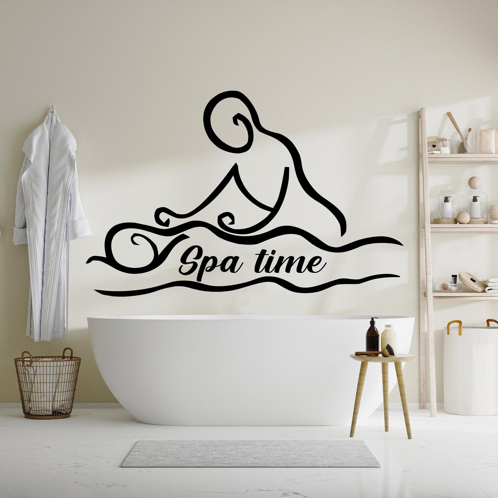 Spa Time Wall Decal,spa Salon Wall Decal,spa Quotes Decal,beauty Spa ...