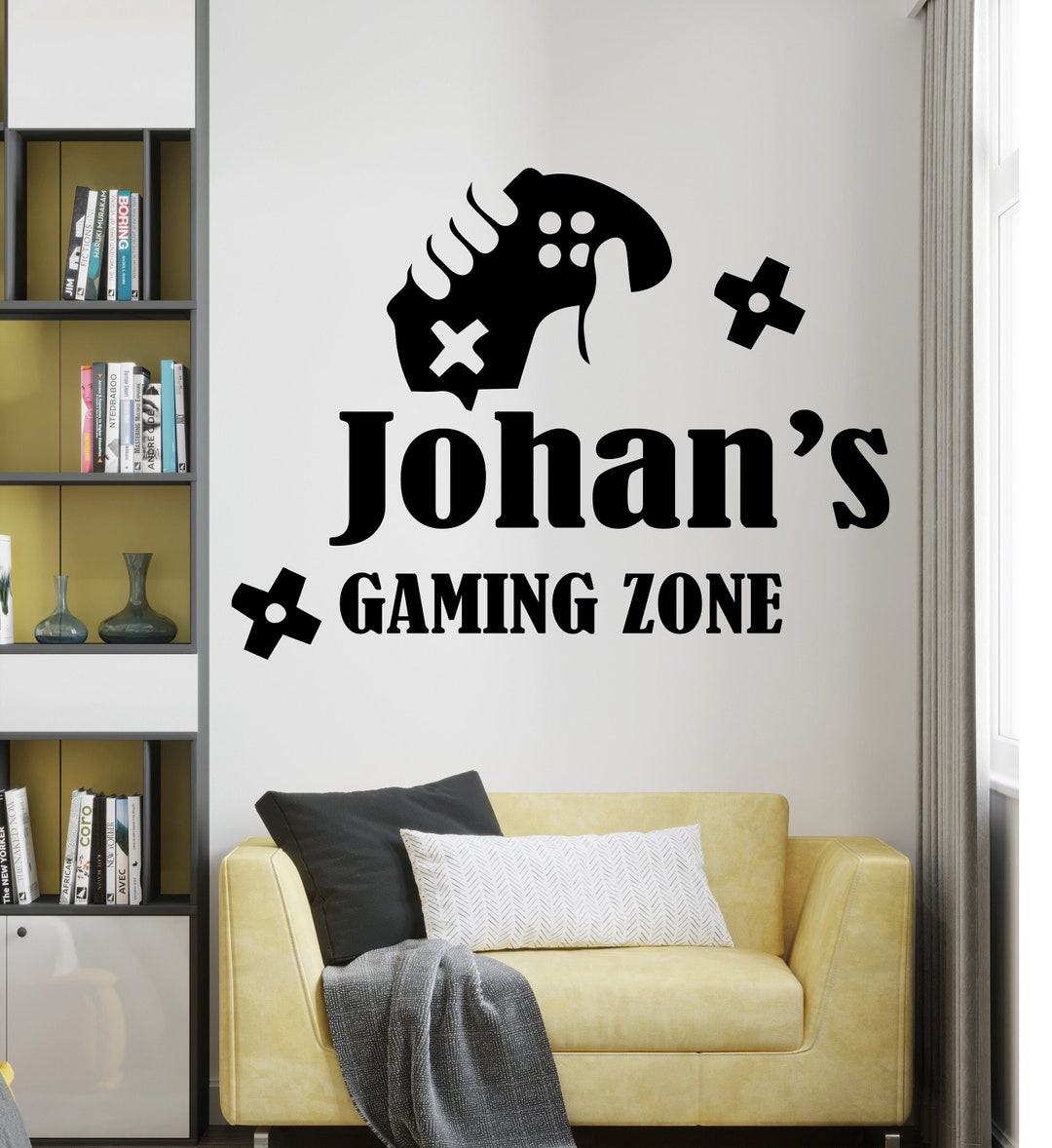 Personalized Game Wall Decal,game Wall Art,best Gamer Wall Sticker ...