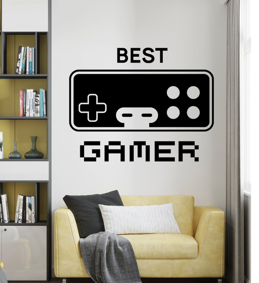 Best Gamer Wall Decal,game Wall Art,best Gamer Wall Sticker,vinyl ...