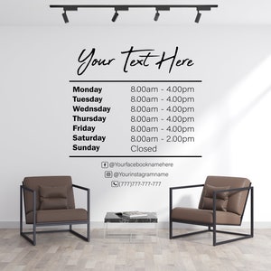 Custom Decal, Business Business Wall Decal, Business Door Decal, Store ...