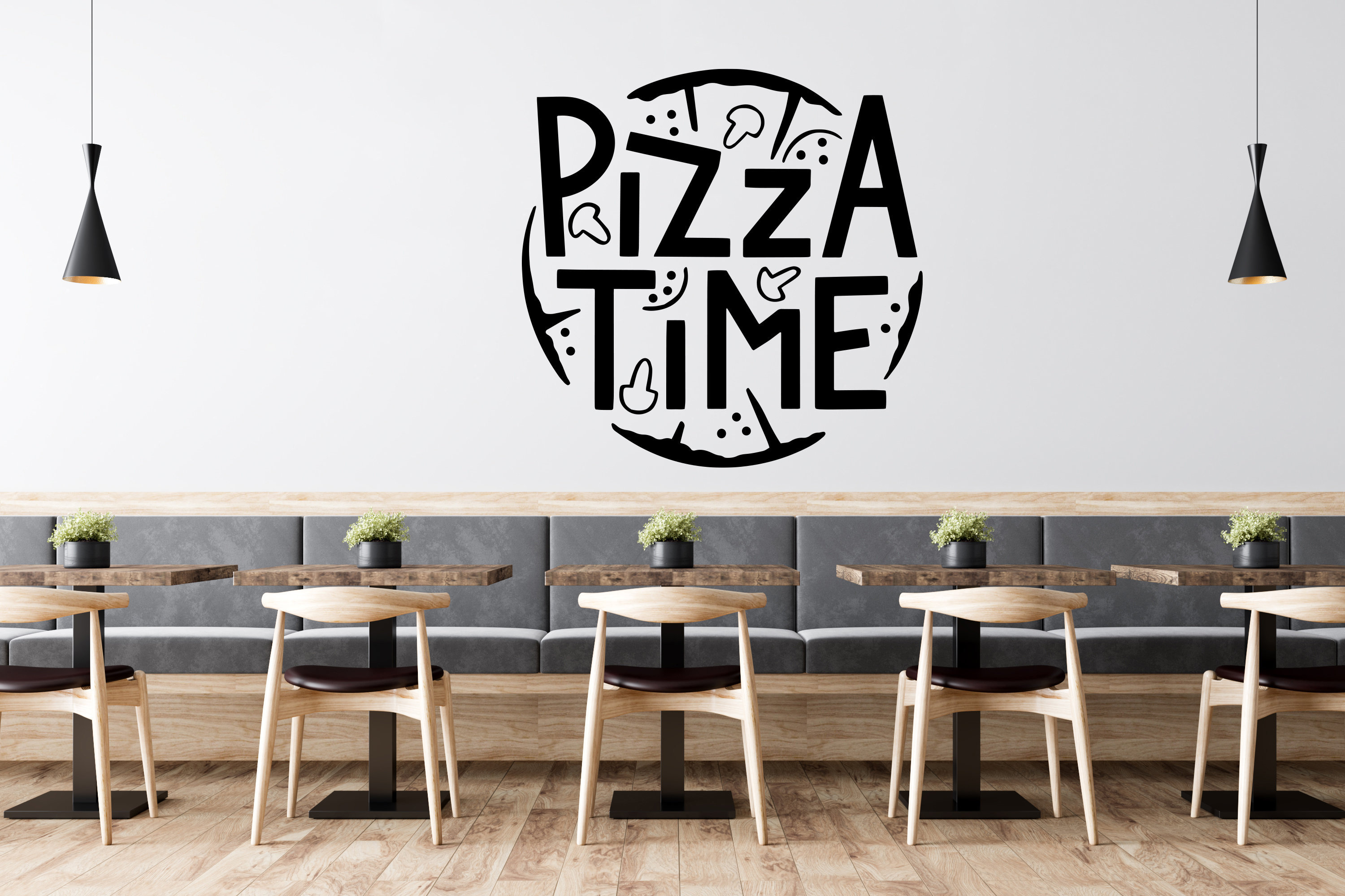 Pizza Wall DecalPizza Shop Wall ArtPizza Restaurant Wall | Etsy