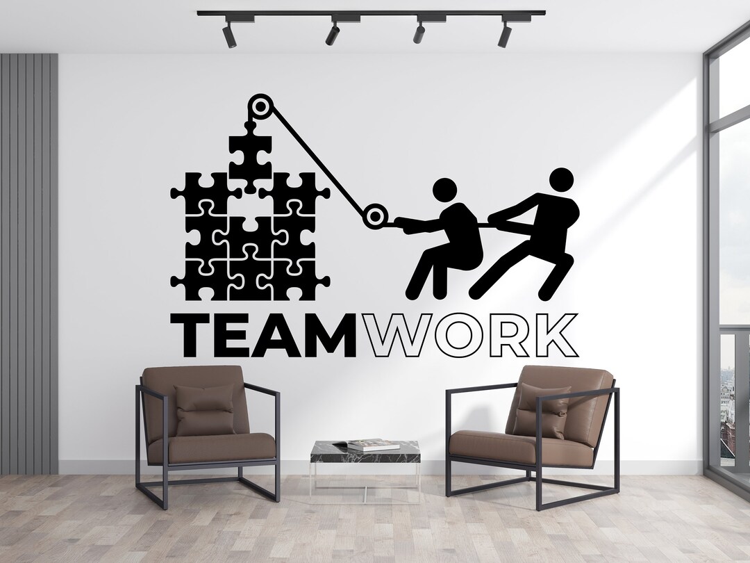 Office Wall Decal Motivation Quotes Decal Office Wall Sticker Teamwork ...