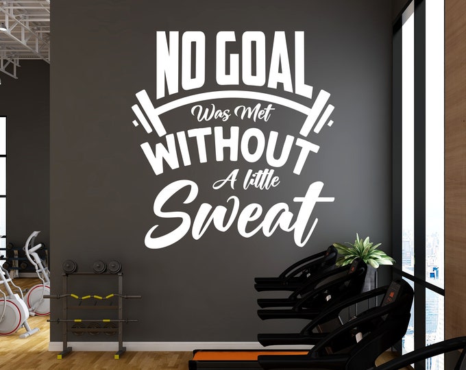 Gym Quotes Wall Decal,gym Wall Decal,gym Wall Art,fitness Wall Quotes ...