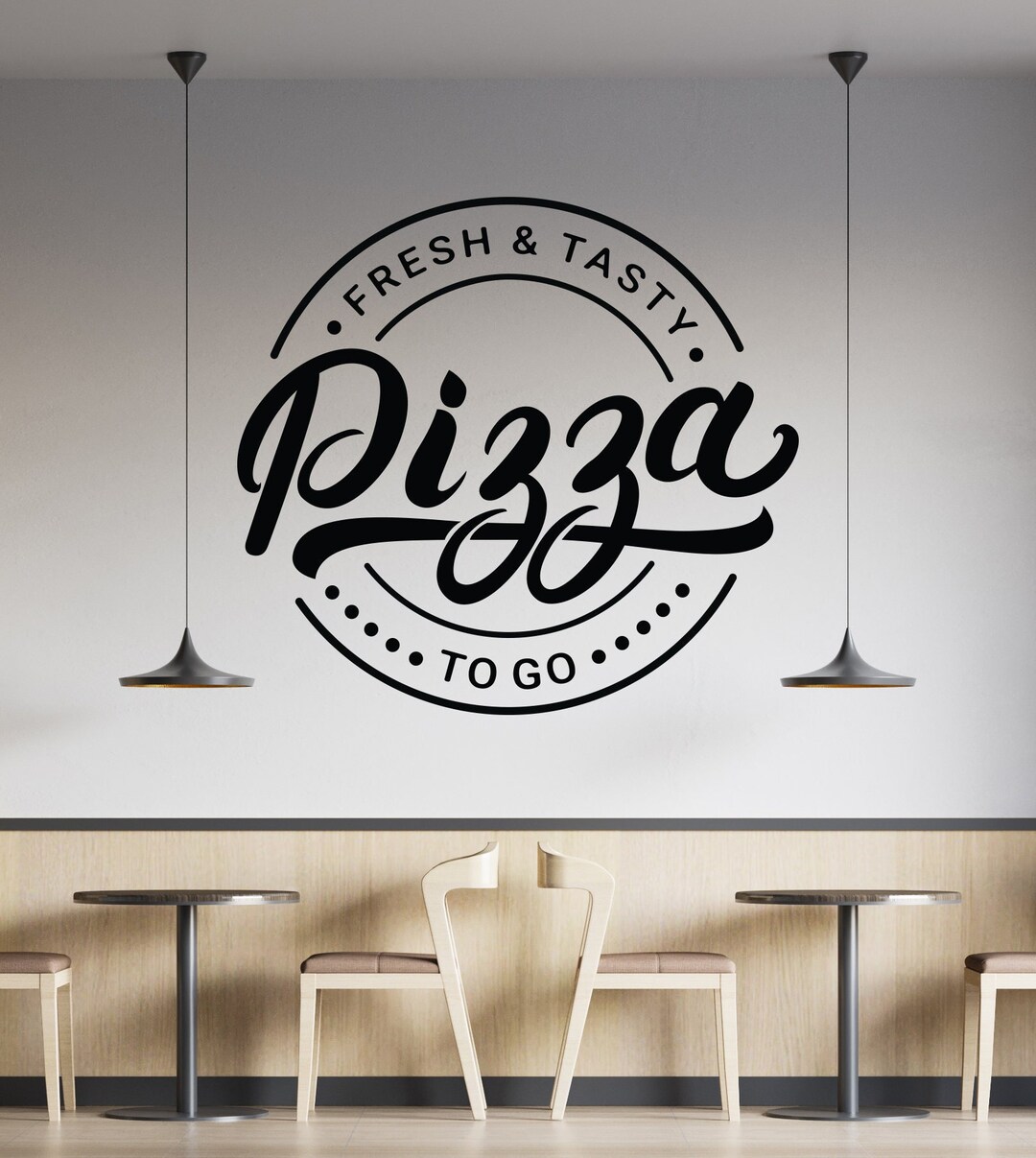 Pizza Wall Decal,pizza Shop Wall Art,pizza Restaurant Wall Sticker ...