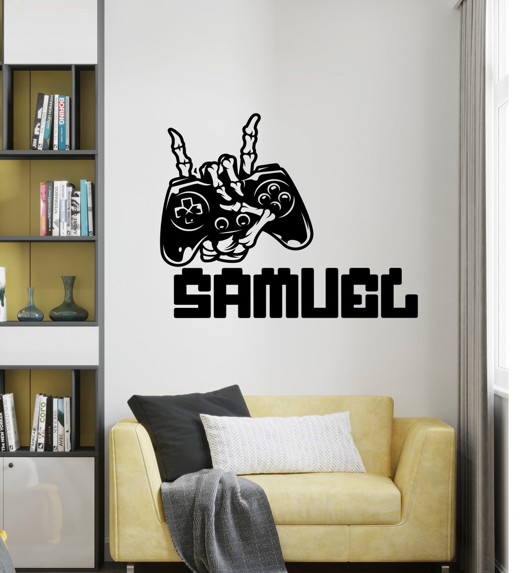 Personalized Game Wall Decal,game Wall Art,best Gamer Wall Sticker ...