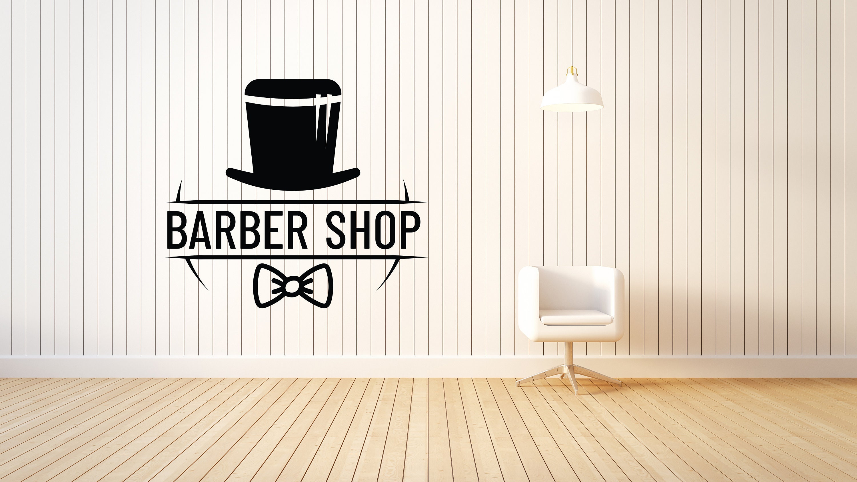 Barber Shop Wall Decal Hair Salon Wall Art Barber Shop Wall | Etsy