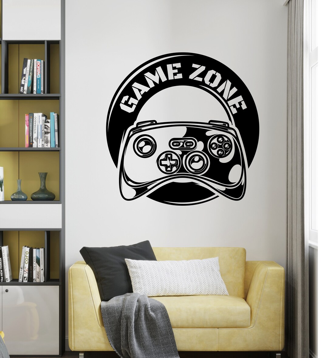 Game Zone Wall Decal,game Wall Art,best Gamer Wall Sticker,vinyl Letter ...