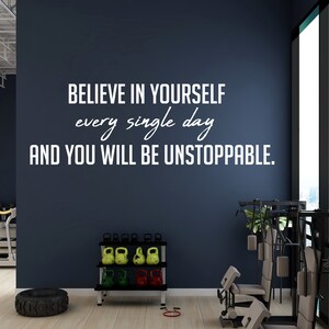 Gym Wall Decal,gym Wall Art,fitness Wall Quotes,crossfit Wall Sticker ...