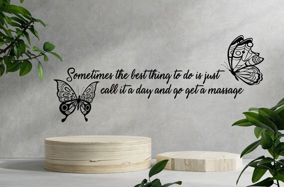 Home & Living Spa Quotes Wall Decals Spa Therapy Beauty Decal Vinyl ...