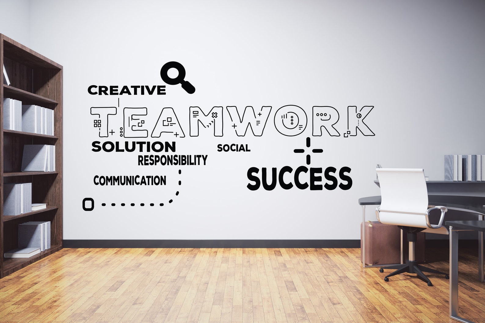 Teamwork Wall Decal,office Wall Art,teamwork Quote Wall Sticker,vinyl ...