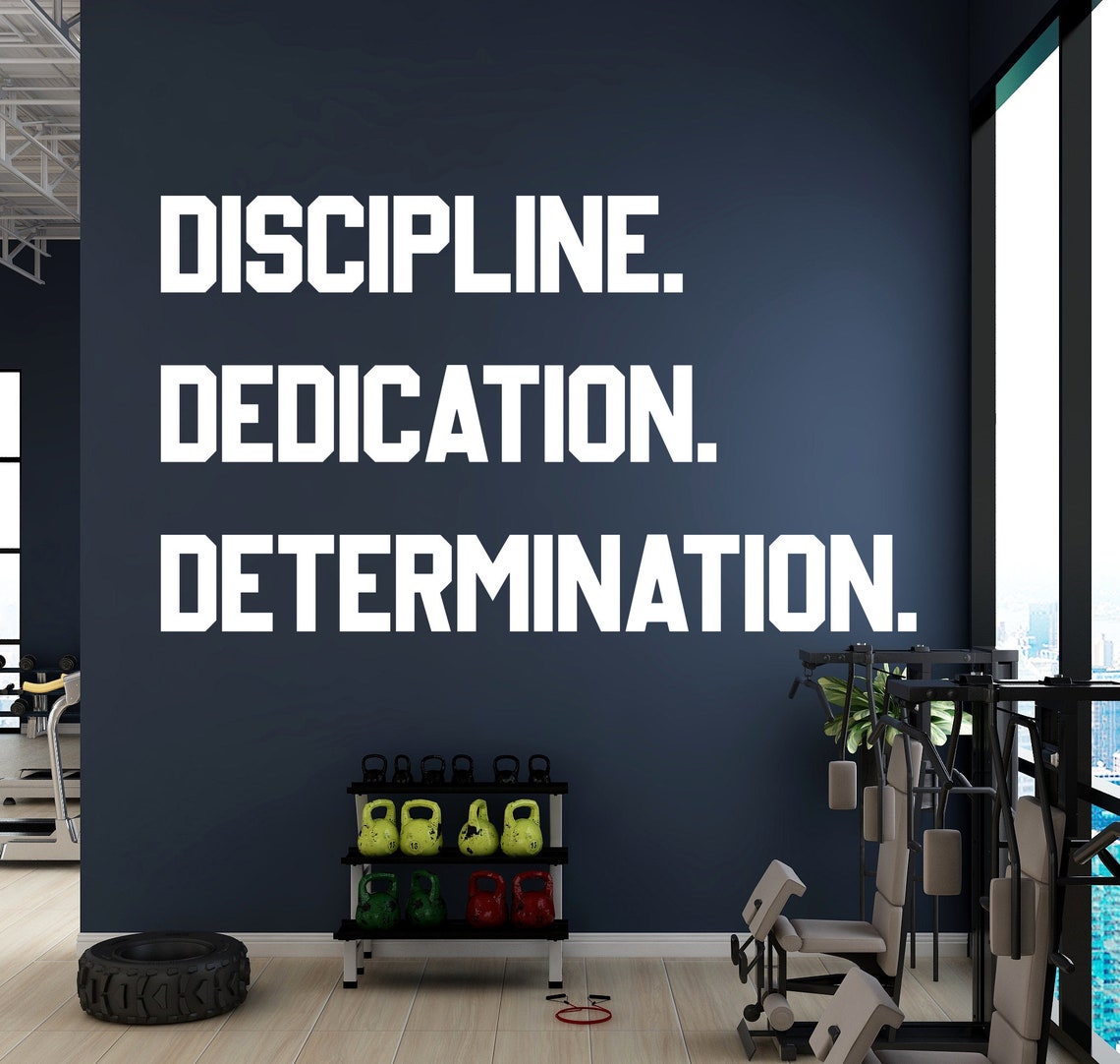 Gym Wall Decal,gym Wall Art,fitness Wall Quotes,crossfit Wall Sticker ...