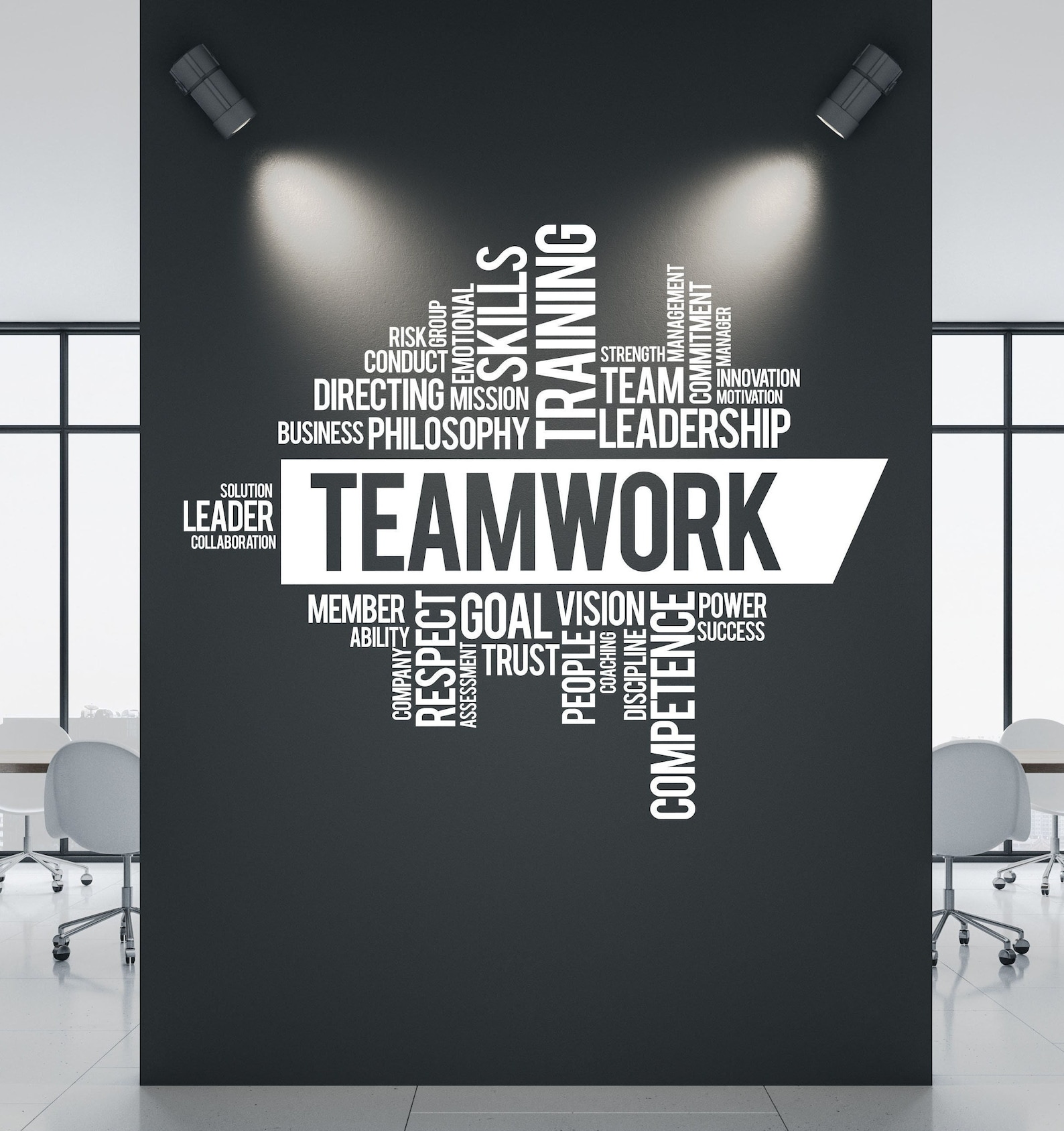 Teamwork Wall Decaloffice Wall Artteamwork Quote Wall - Etsy