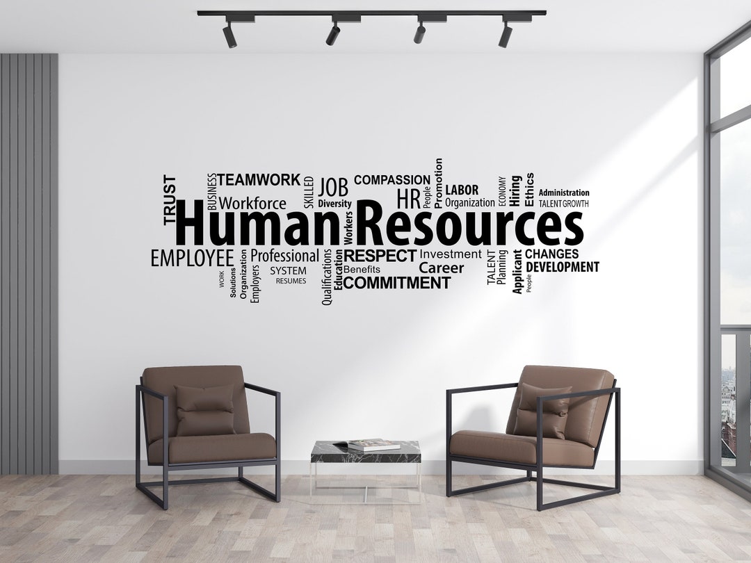 Human Resources Decals - Office Decal-office Wall Sticker-vinyl Decals ...