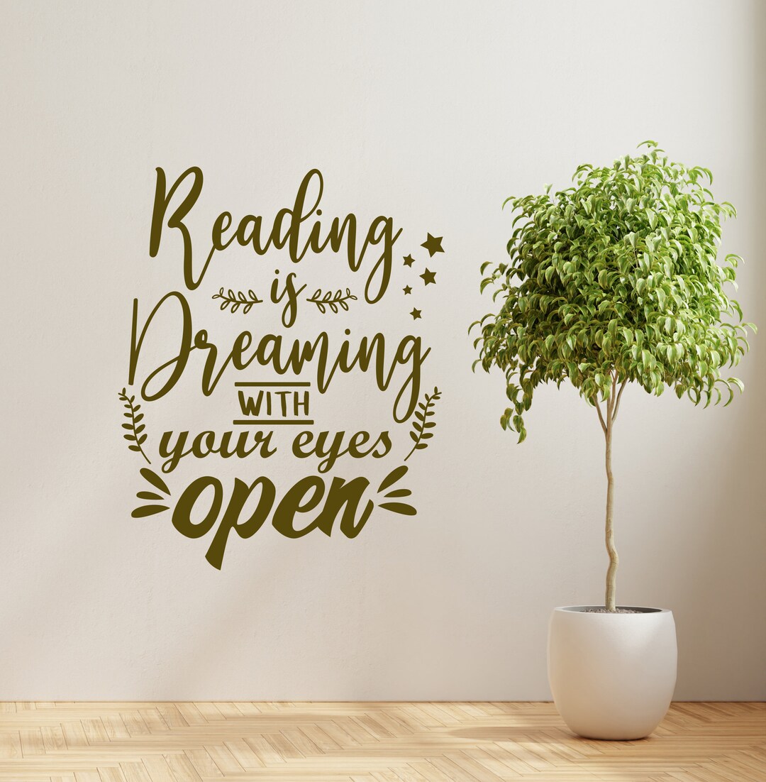 Read Books Wall Decal- Books Quotes Wall Art-reading Corner Quotes Wall ...