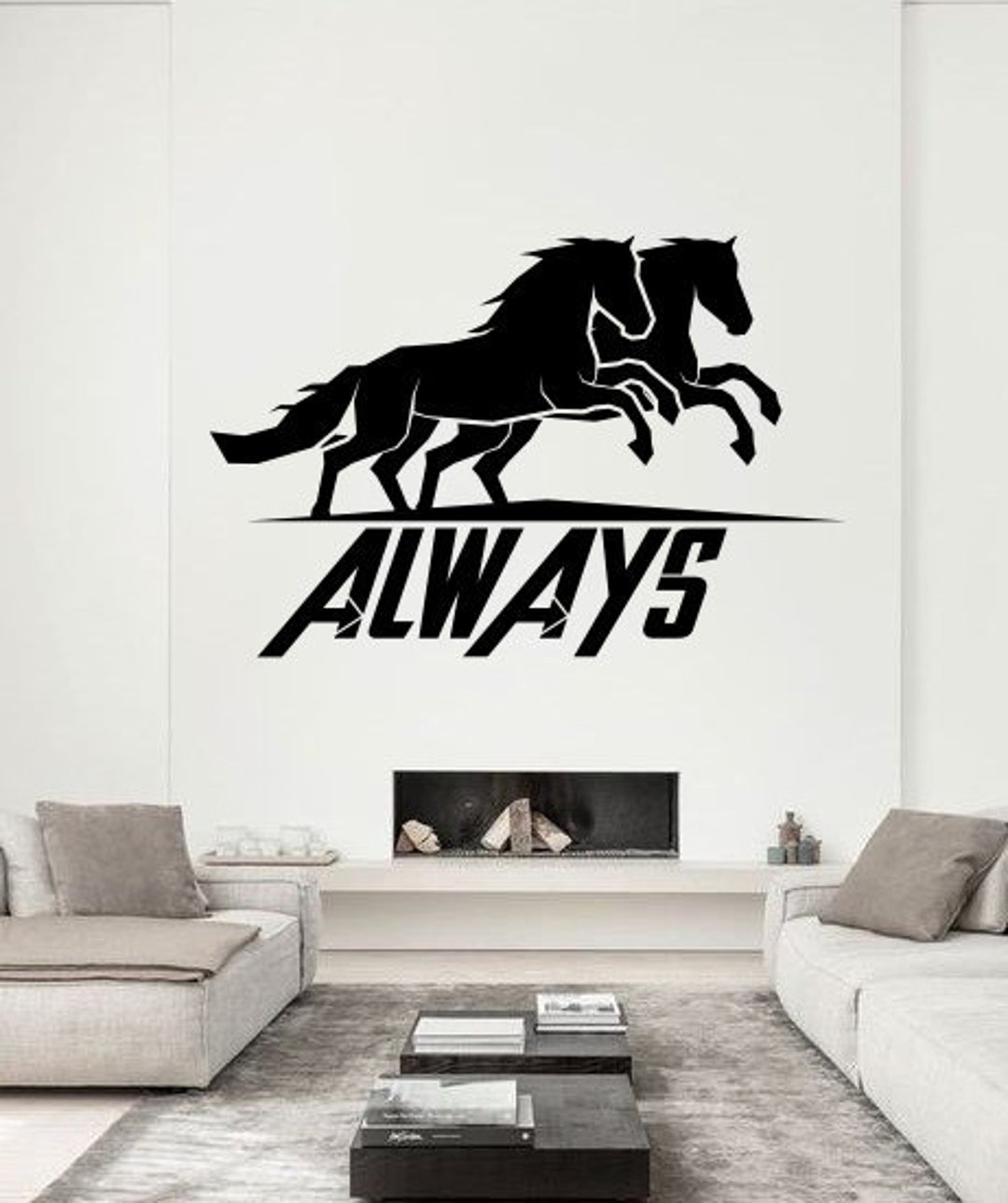 Horse Wall Decal,horse Wall Sticker,horse Wall Art,home Decor Wall ...