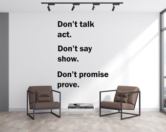 Office Quotes Wall Decal Motivation Quotes Decal Office Wall Sticker ...