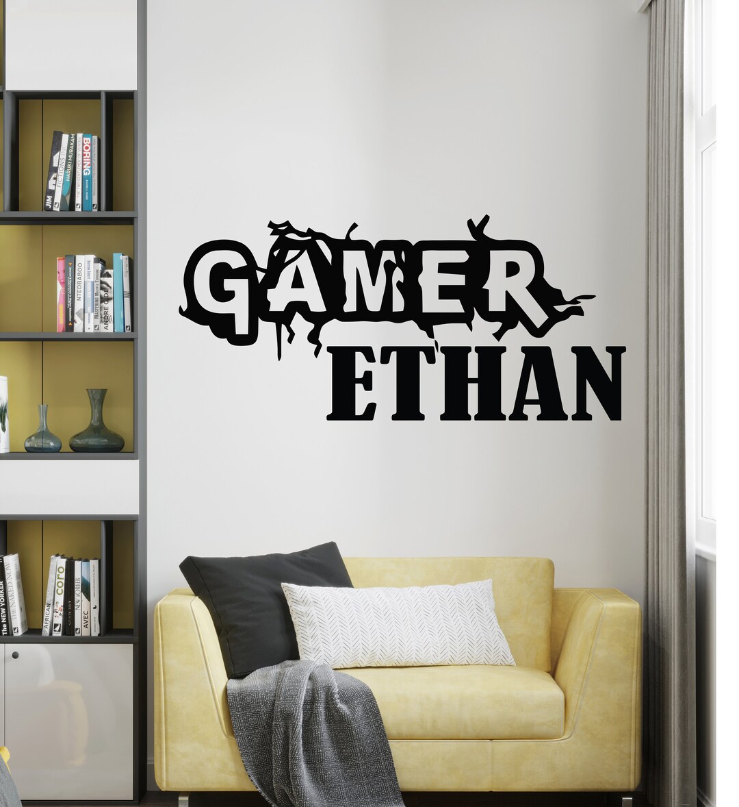 Personalized Game Wall Decal,game Wall Art,best Gamer Wall Sticker ...