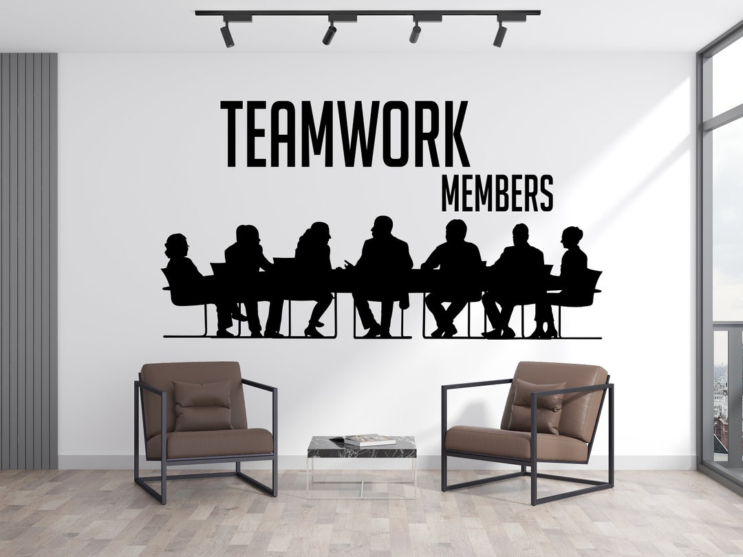 Teamwork Wall Decal,office Wall Art,teamwork Quote Wall Sticker,vinyl ...