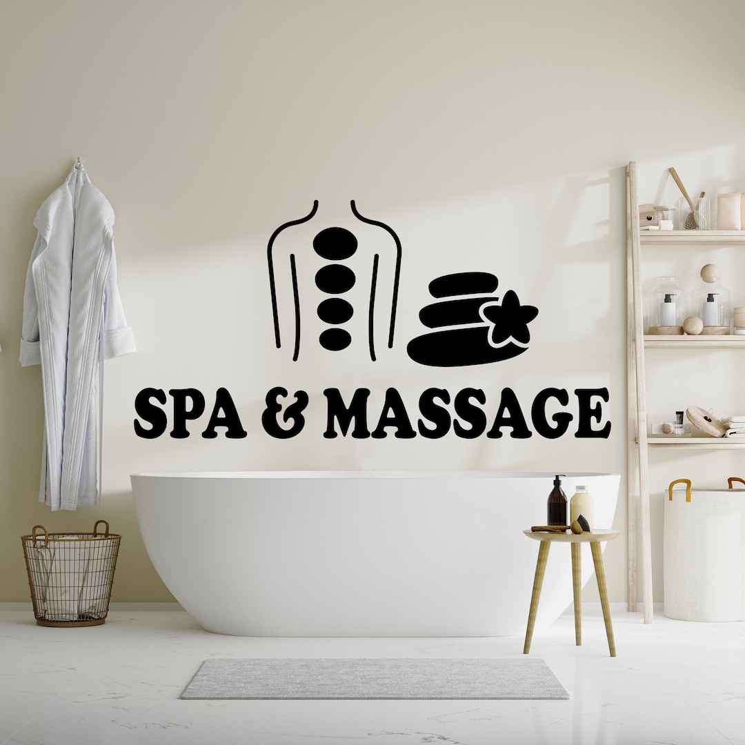 Spa and Massage Decal,spa Salon Wall Decal,spa Quotes Decal,beauty Spa ...
