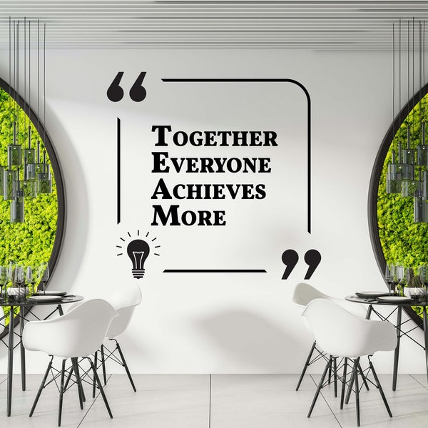 Teamwork Makes the Dream Work Sticker - Etsy