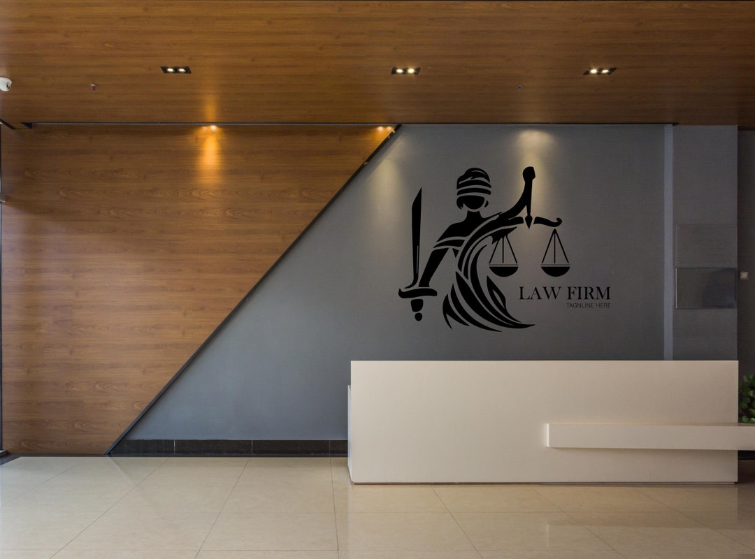 Law Firm Wall Decal,law Wall Decal,office Wall Sticker,advocate Wall ...