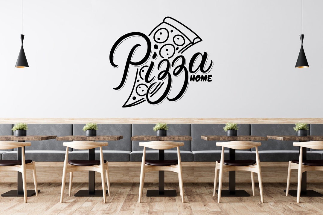 Pizza Wall Decal,pizza Shop Wall Art,pizza Restaurant Wall Sticker ...