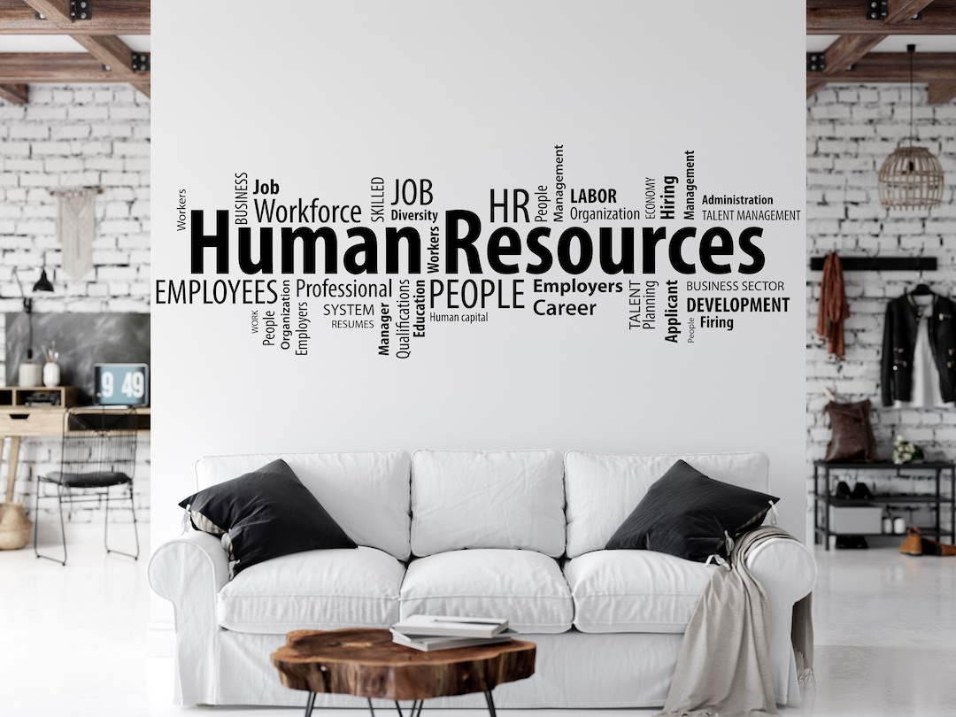 Human Resources Decals - Office Decal-office Wall Sticker-vinyl Decals ...