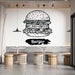 Burger Wall Decal Burger Wall Sticker Burger Wall Art Fast Food Wall ...
