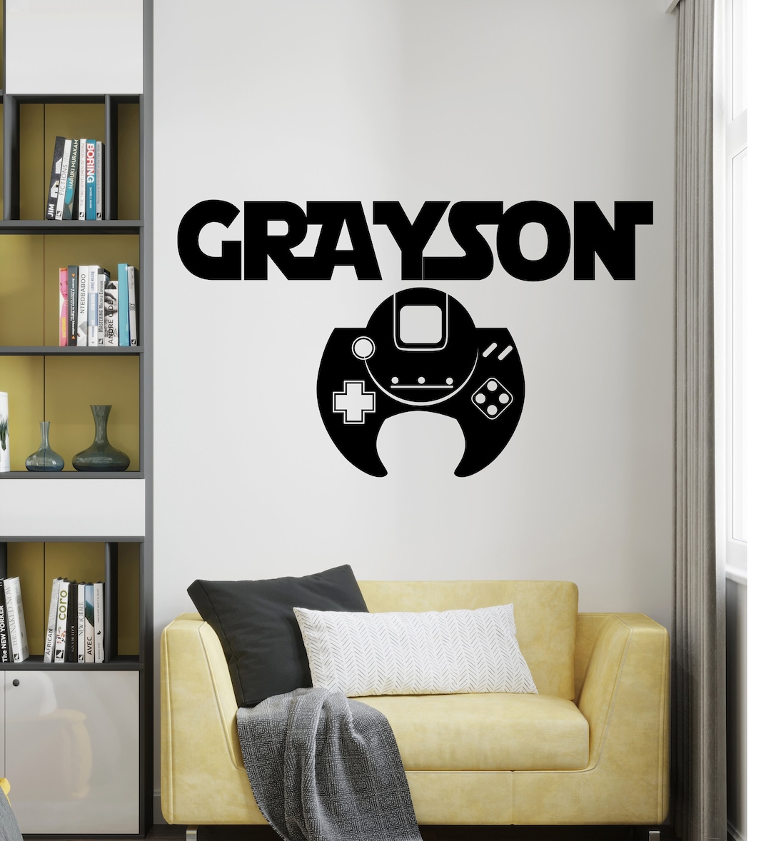Personalized Game Wall Decal,game Wall Art,best Gamer Wall Sticker ...