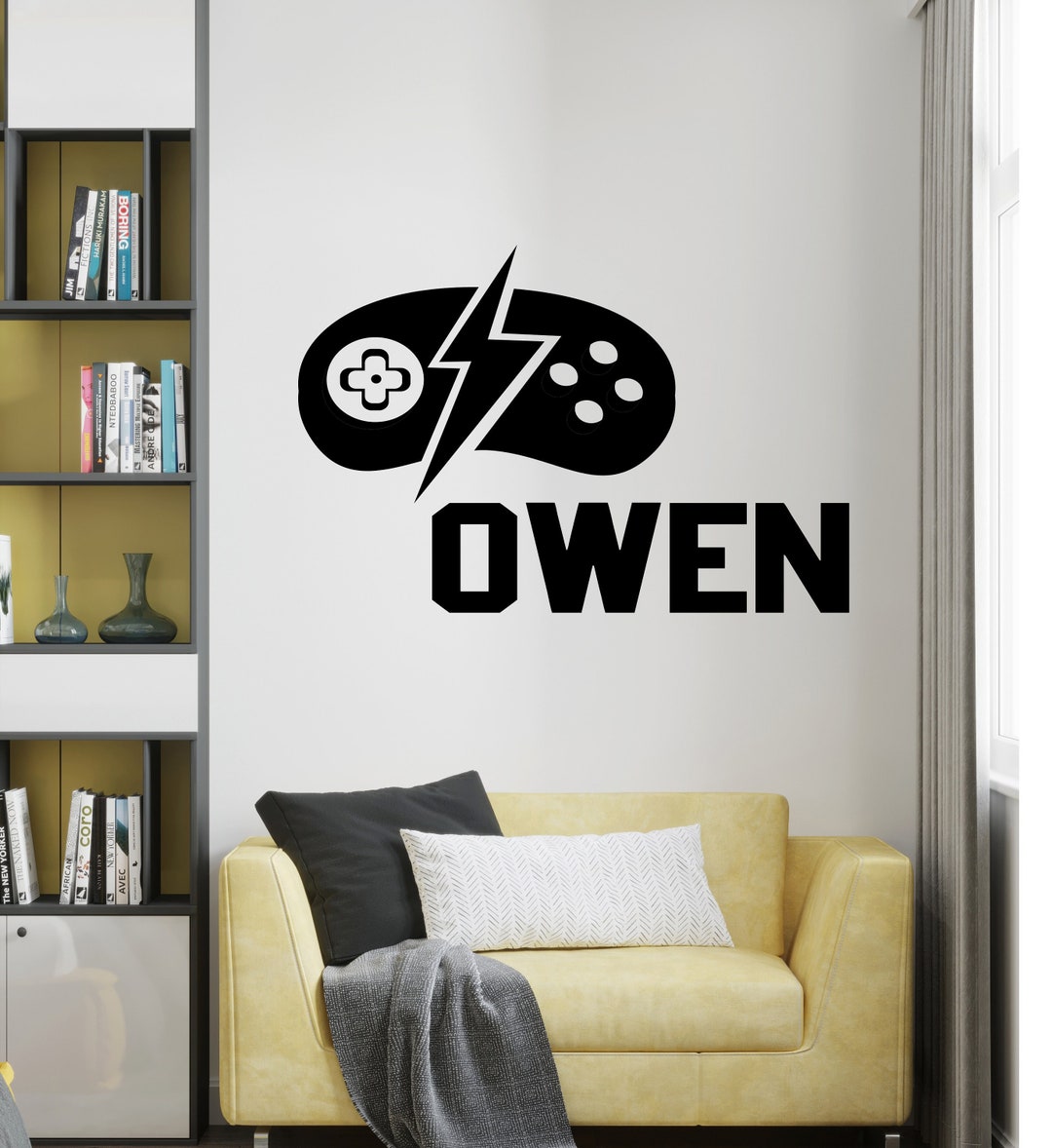 Personalized Game Wall Decal,game Wall Art,best Gamer Wall Sticker ...