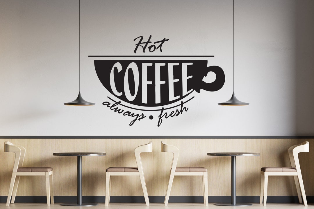 Coffee Wall Decal, Kitchen Decal, Dining Room Decal, Coffee Sticker ...