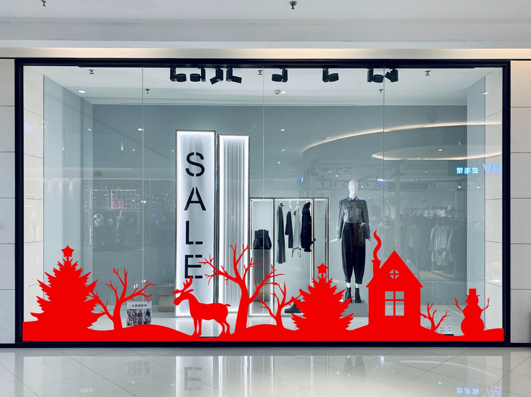 Vinyl Holiday Decal, Christmas Window Decals, Winter Decals, Christmas ...