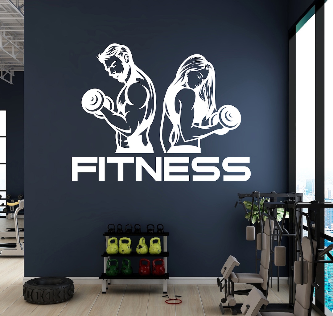 Fitness Wall Decal,gym Wall Decal,gym Wall Art,fitness Wall Quotes ...