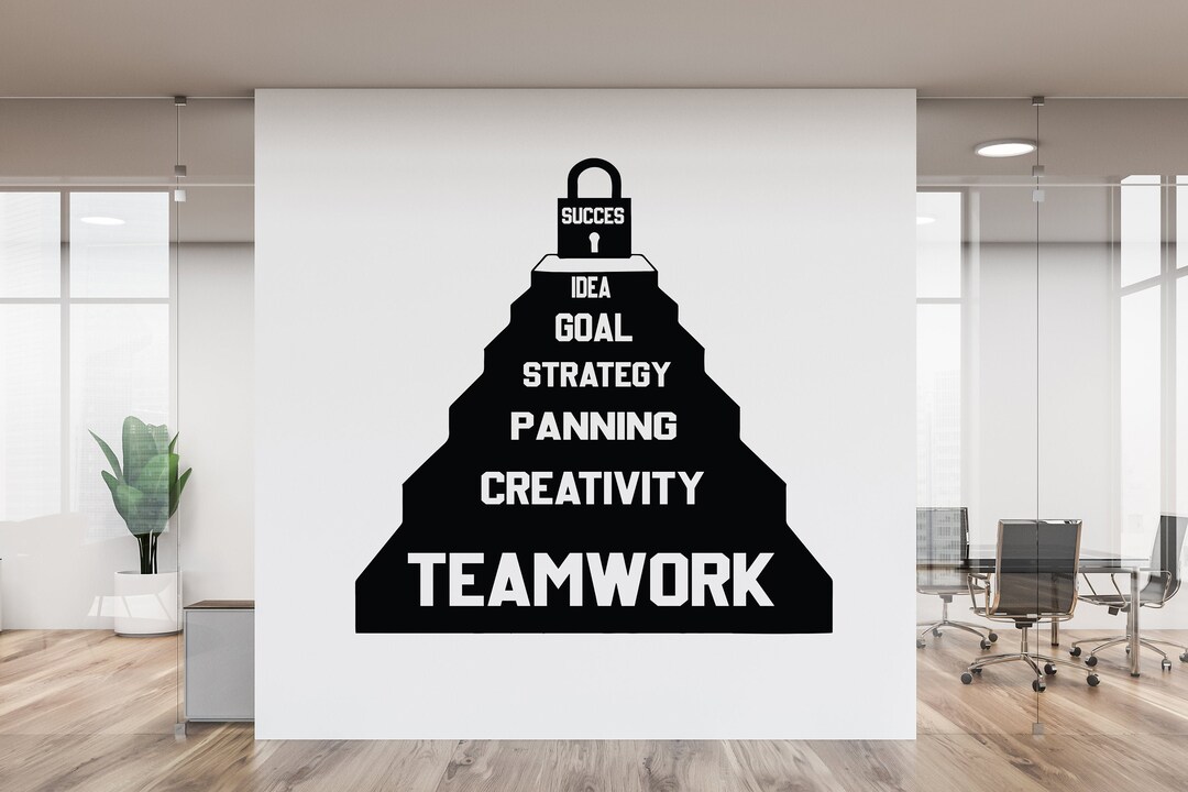Teamwork Wall Decal,office Wall Art,teamwork Quote Wall Sticker,vinyl ...