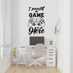 Gaming Zone Wall Decal,gamer Wall Sticker,boys Room Decal,game ...
