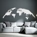 World Map Wall Decal Map Wall Decal Map Wall Sticker World Wall Art ...