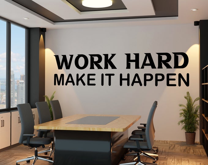 Office Wall Decal Motivation Quotes Decal Office Wall Sticker Teamwork ...