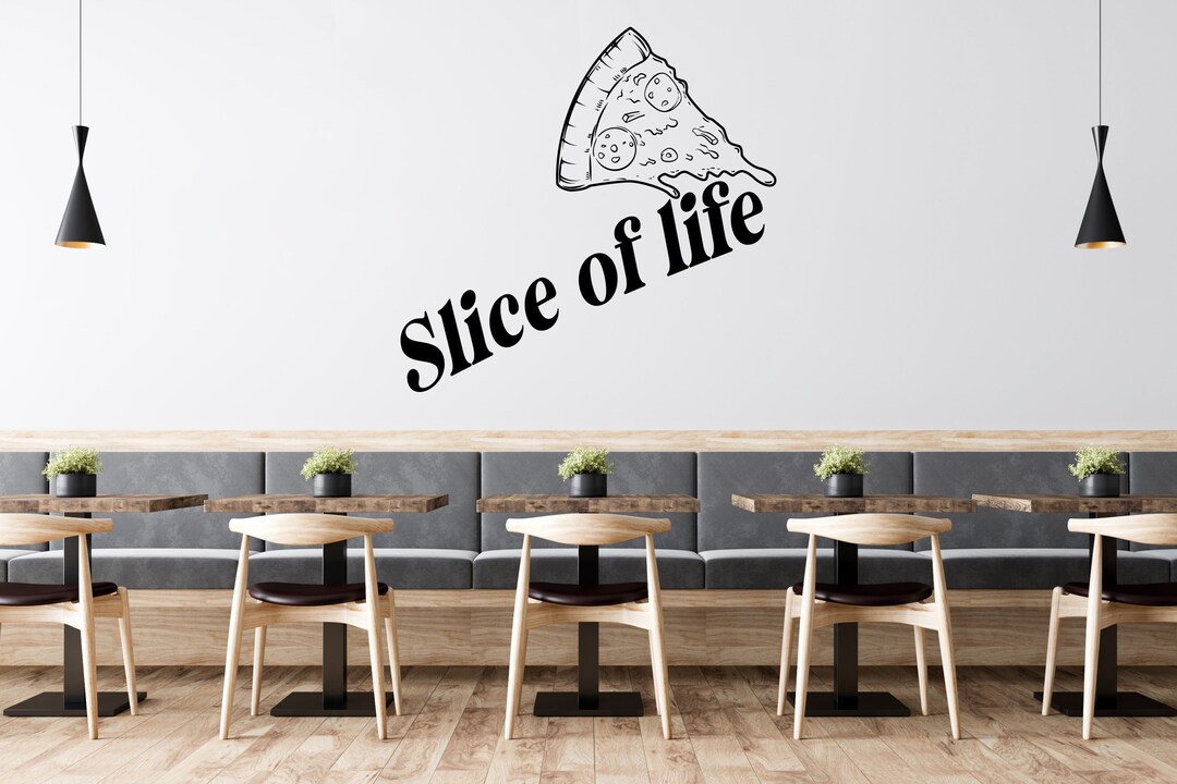 Pizza Wall Decal,pizza Shop Wall Art,pizza Restaurant Wall Sticker ...