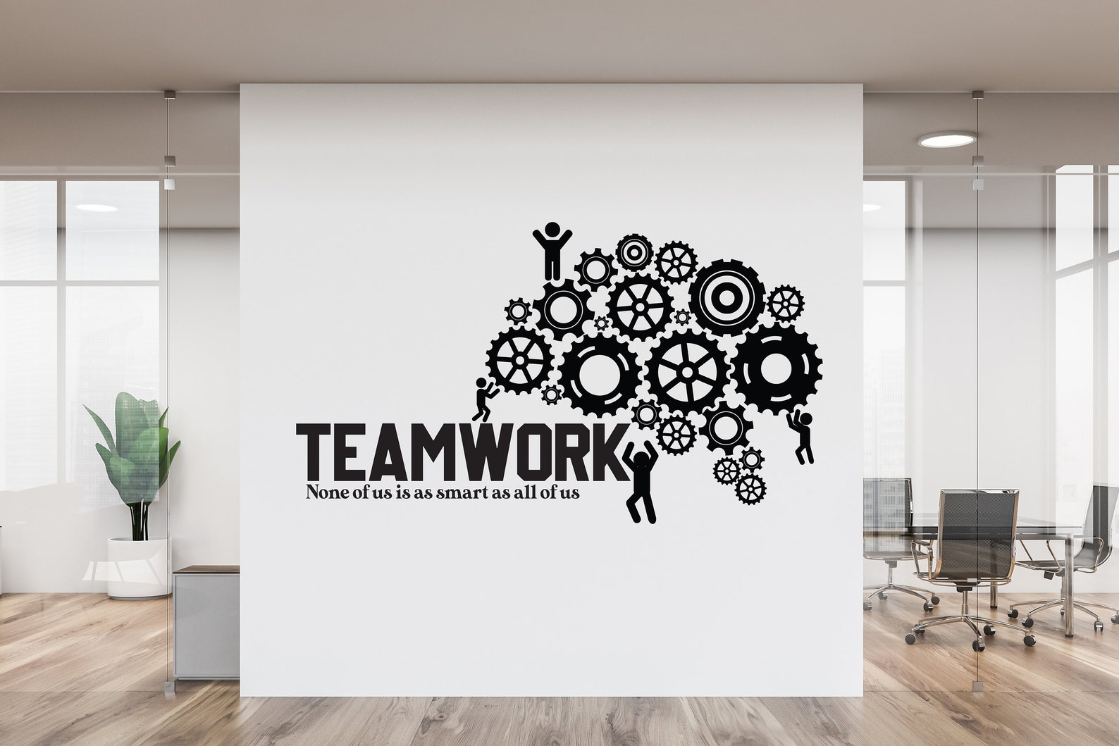 Teamwork Wall Decal,office Wall Art,teamwork Quote Wall Sticker,vinyl ...