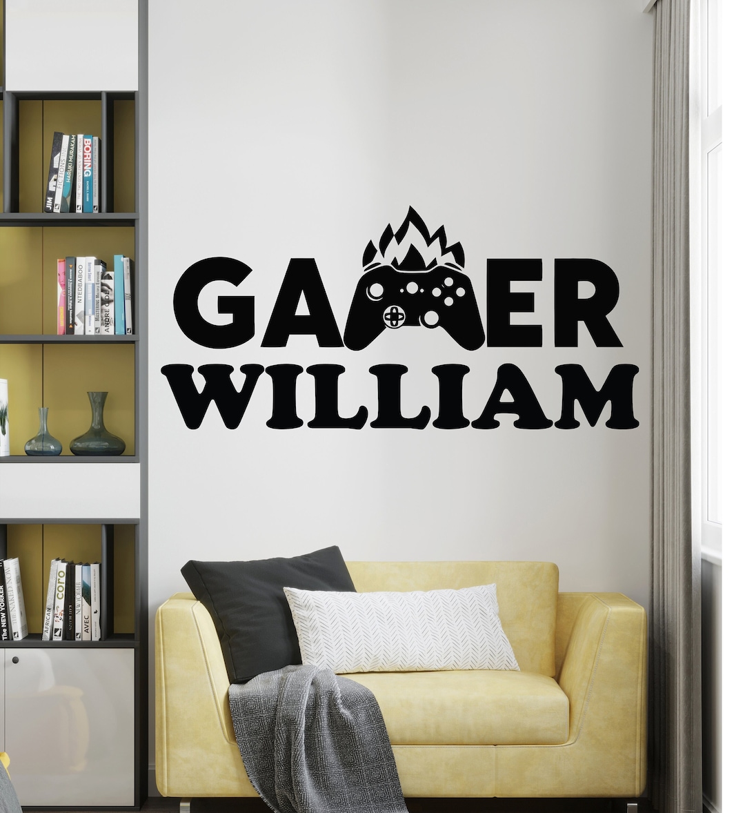 Personalized Game Wall Decal,game Wall Art,best Gamer Wall Sticker ...