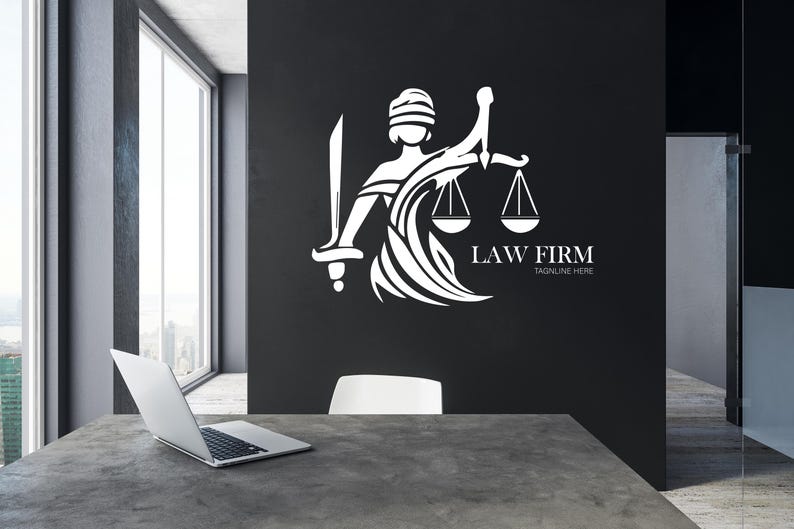 Law Firm Wall Decal,law Wall Decal,office Wall Sticker,advocate Wall ...