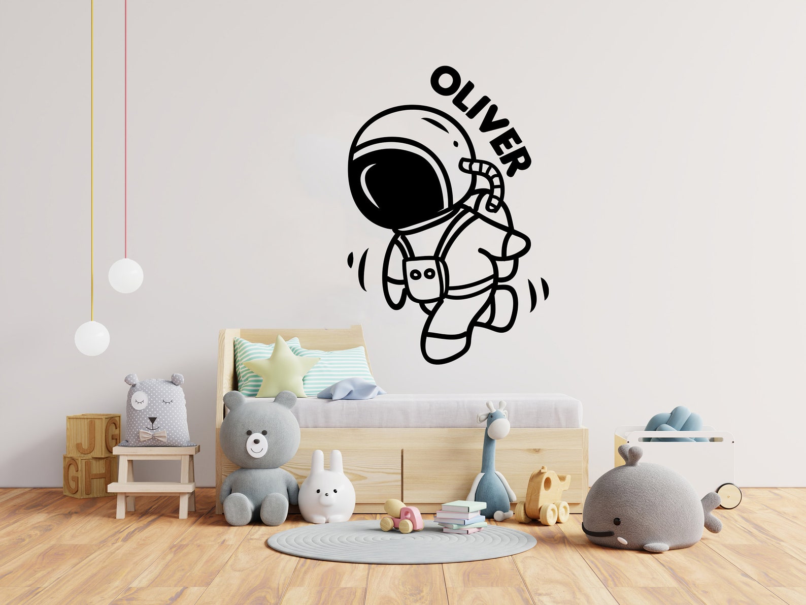 Personalized Wall Decalssapce Man Wall Decalsastronaut Wall - Etsy