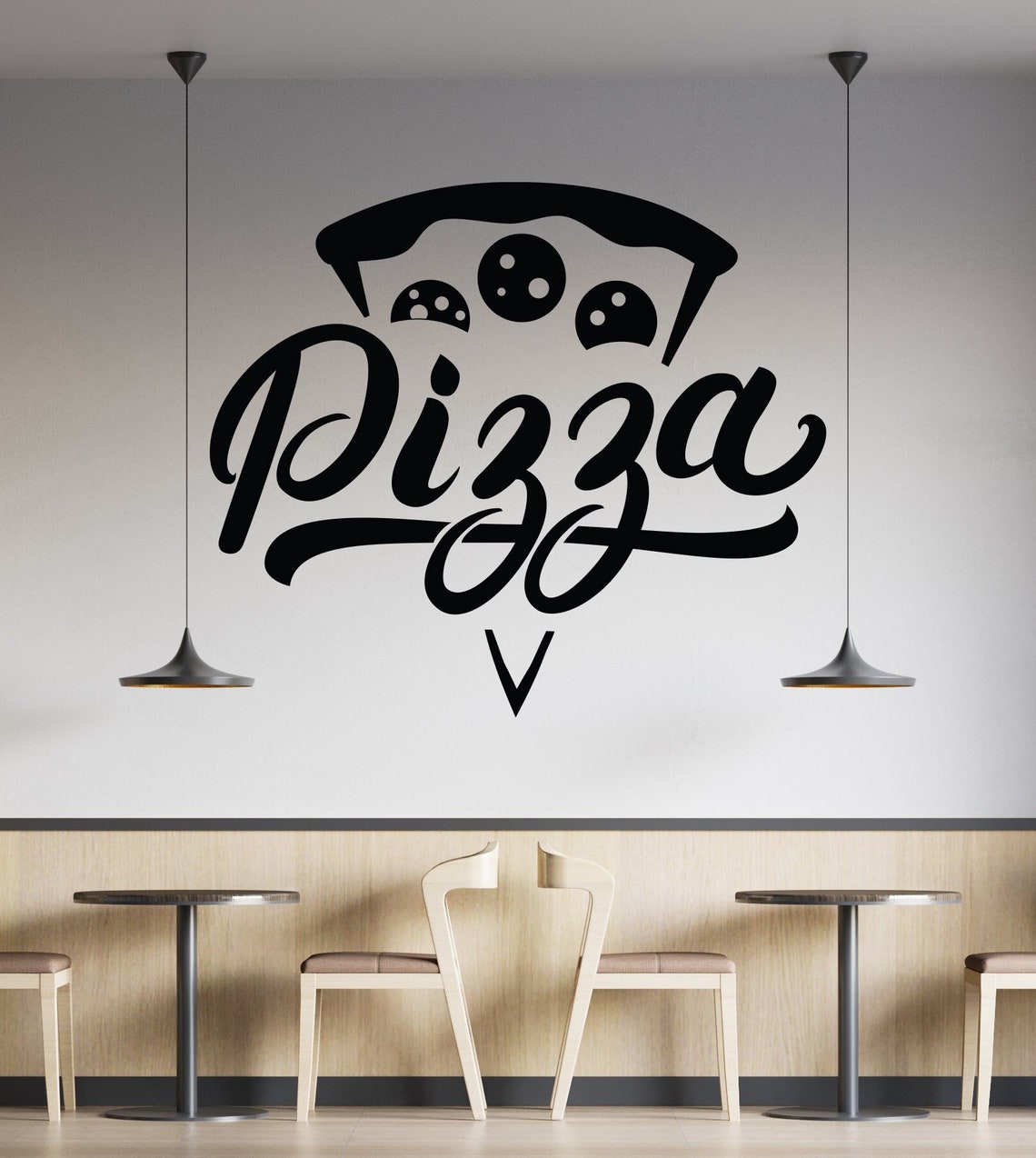 Pizza Wall Decal,pizza Shop Wall Art,pizza Restaurant Wall Sticker ...