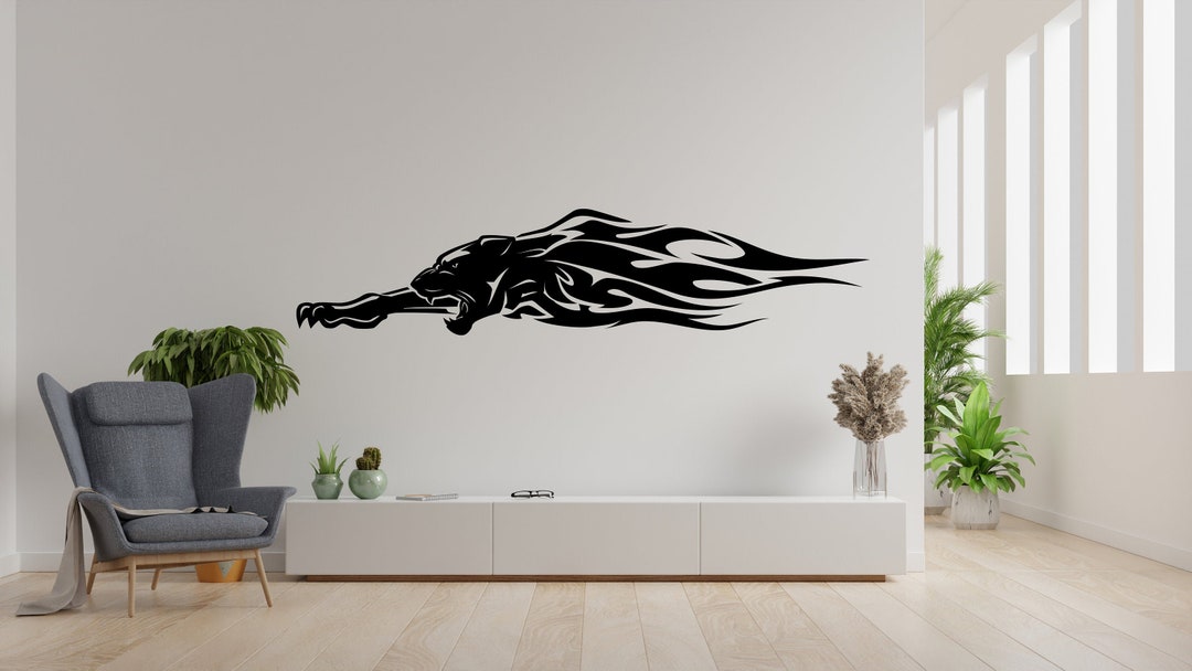 Puma Animal Wall Decal,puma Wall Decal,wild Animal Wall Sticker,puma ...