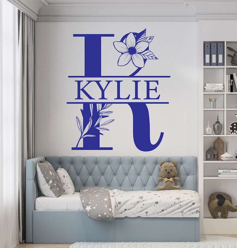 Personalized Name Wal Decal Letter Wall Decal Nursery Wall | Etsy